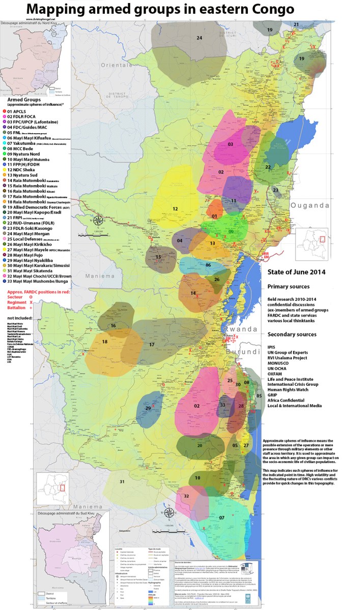 Third and revised mapping of armed actors in eastern DRC